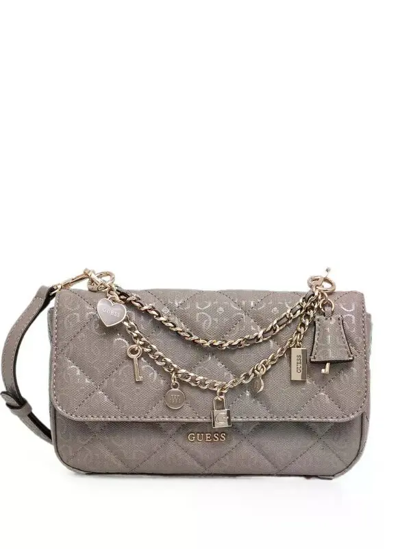Guess Libby Quilted Shoulder Bag - Neutrals