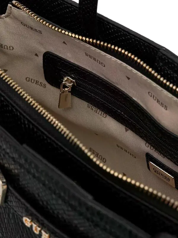 Guess Snakeskin-effect Buckled Tote Bag
