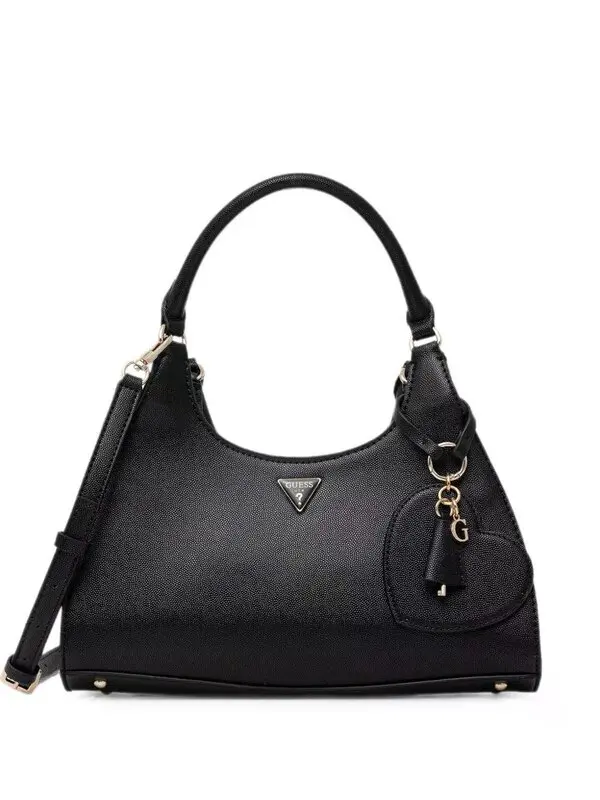 Guess Isobel Logo-plaque Shoulder Bag - Black
