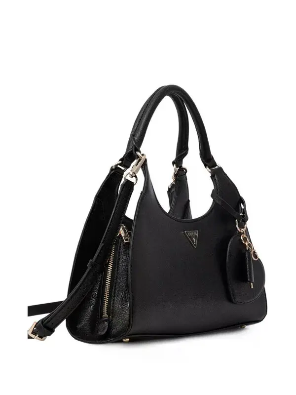 Guess Isobel Logo-plaque Shoulder Bag - Black