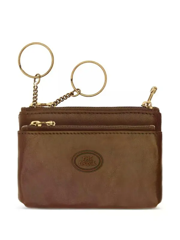 THE BRIDGE Double-zip Leather Keyring