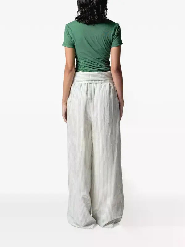 MULLER OF YOSHIOKUBO Striped Palazzo Pants