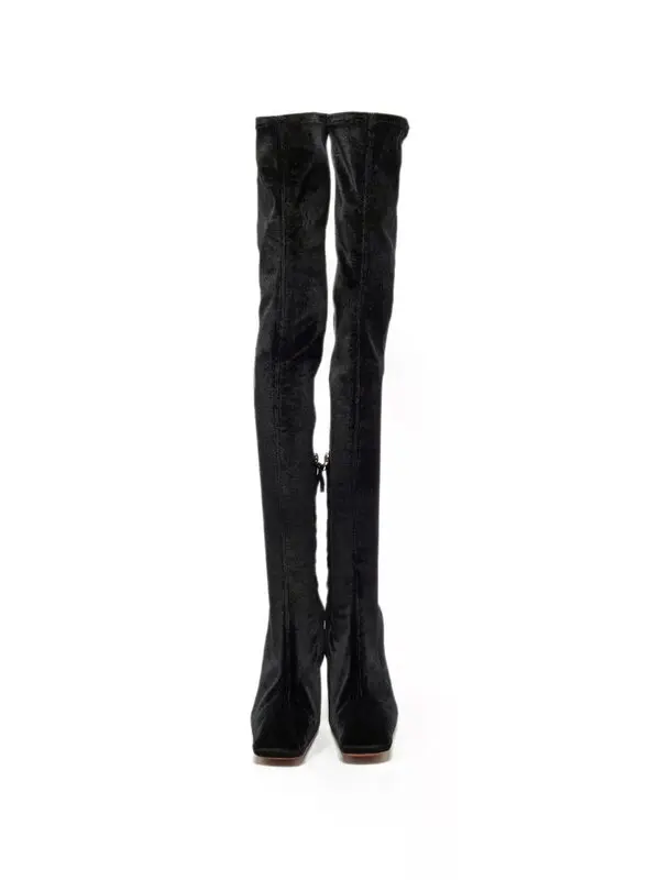 MANUDIECI Velvet Over-the-knee Boots