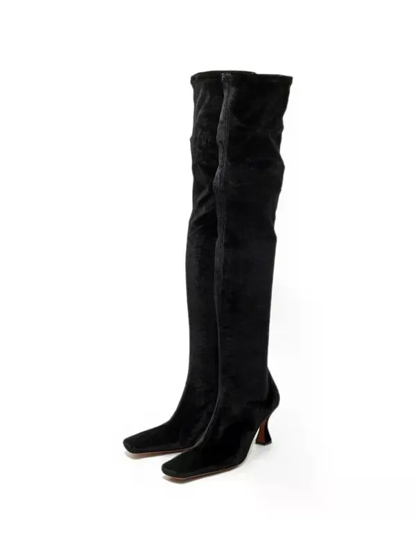 MANUDIECI Velvet Over-the-knee Boots
