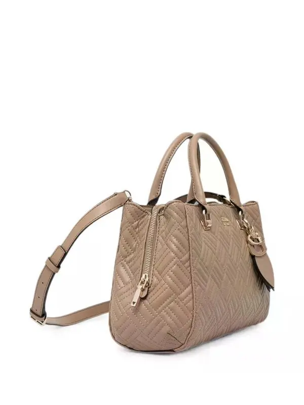 Guess Sally Quilted Logo-charm Tote Bag