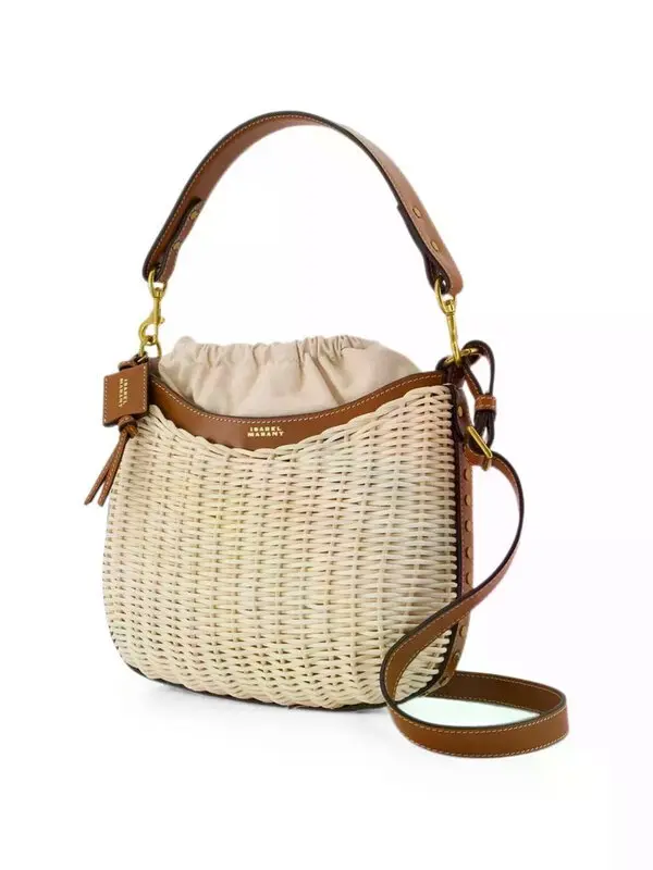Isabel Marant Étoile Oskan Moon Woven Shoulder Bag - Neutrals