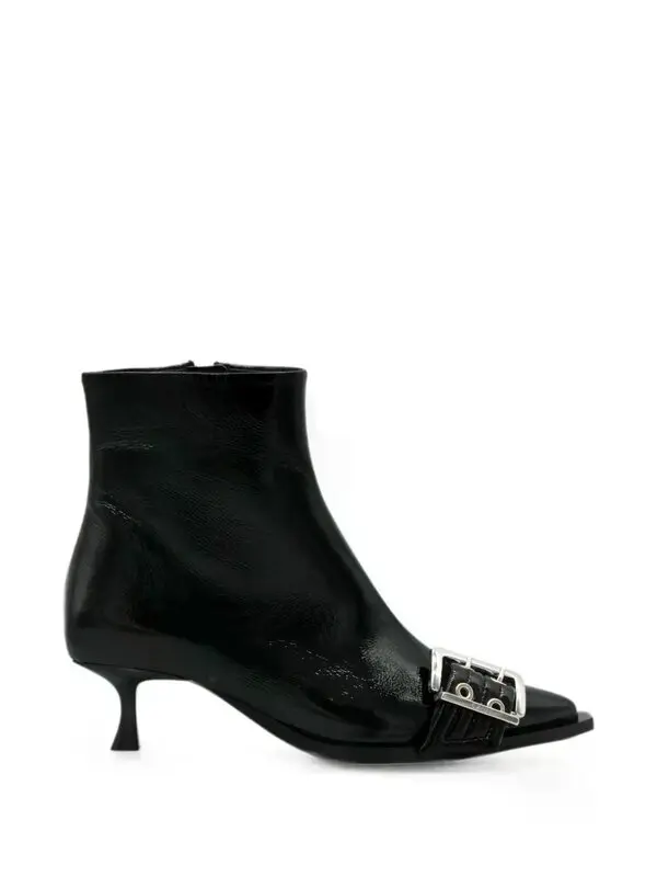 GANNI Pointed-toe Ankle Boots - Black