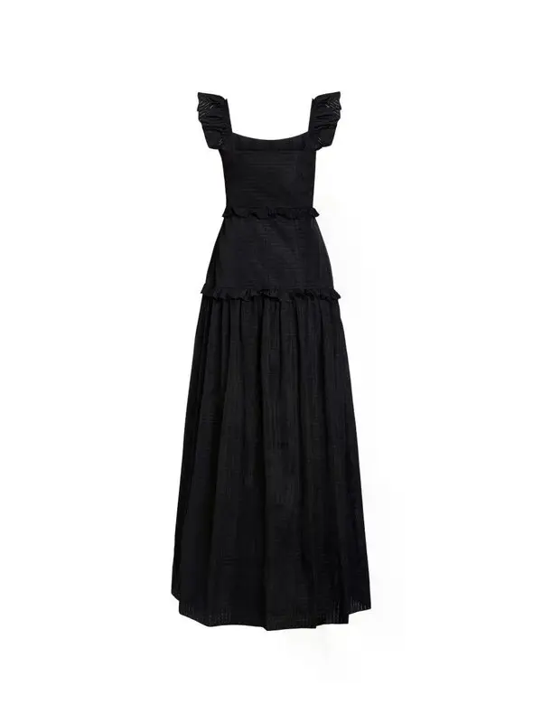 MARKARIAN Alanna Ruffle-tiered Maxi Dress