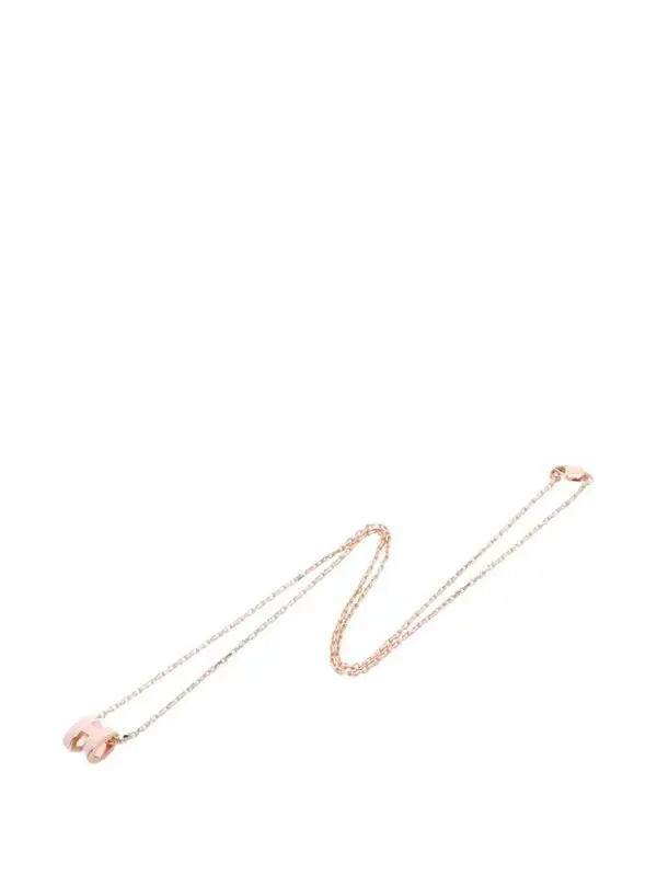 Hermès 2010s Mini Pop H Necklace - Pink