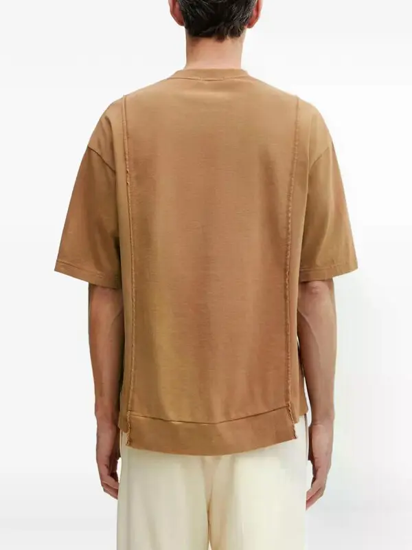Undercover Slogan-print Raw-edge T-shirt