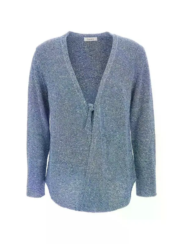 KANGRA Sequin-embellished Asymmetrical Cardigan
