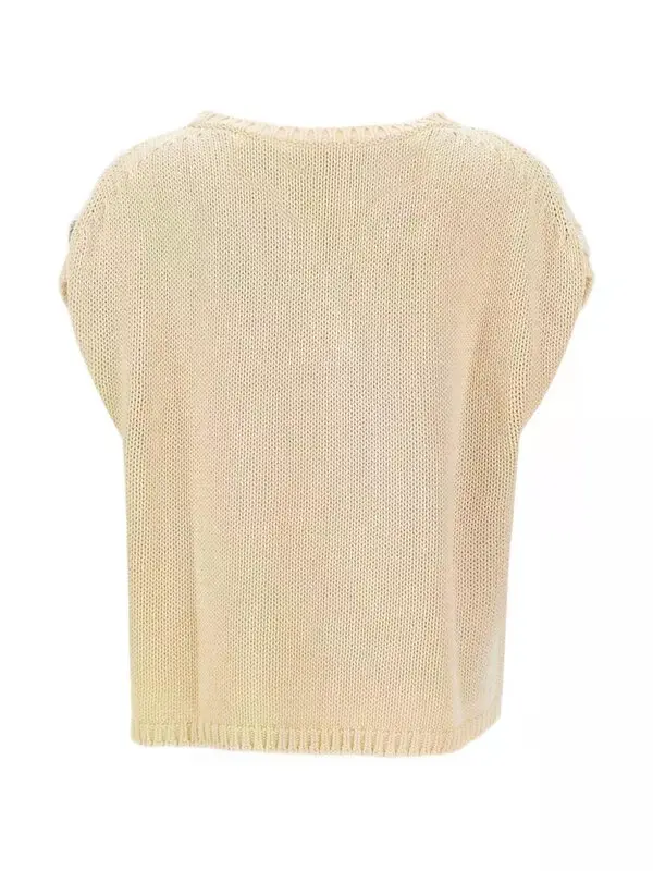 KANGRA Sequin Embellished Patchwork Sweater