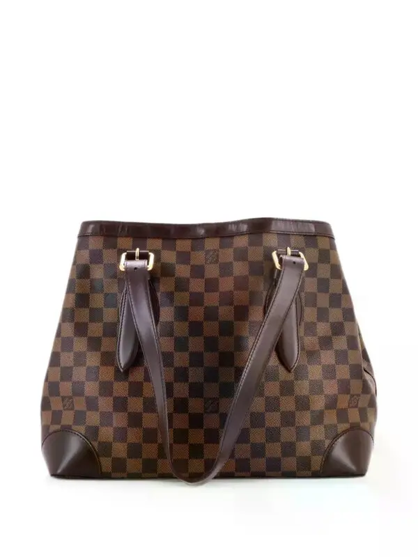 LOUIS VUITTON Damier Hampstead Tote Bag Mm - Brown