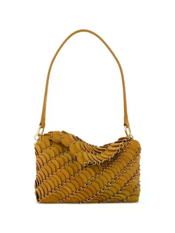 Rabanne Disc-embellished Suede Shoulder Bag