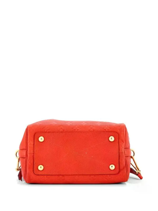 LOUIS VUITTON Speedy Bandouliere Bag Monogram Empreinte Leather 25 Shoulder Bag - Orange