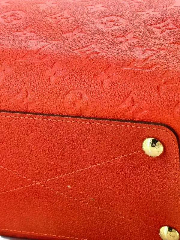 LOUIS VUITTON Speedy Bandouliere Bag Monogram Empreinte Leather 25 Shoulder Bag - Orange