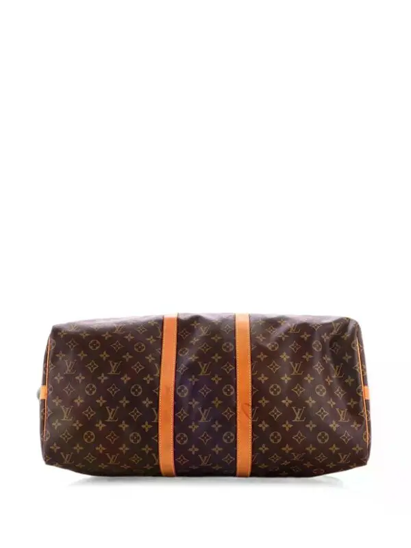 LOUIS VUITTON Keepall Bandouliere 55 Travel Bag - Brown
