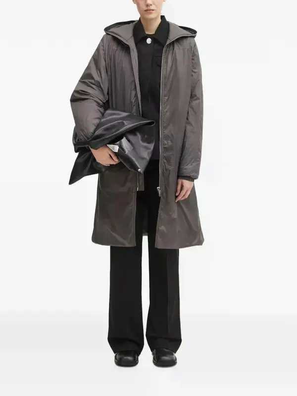 Rick Owens Hooded Zip-up Windbreaker Coat
