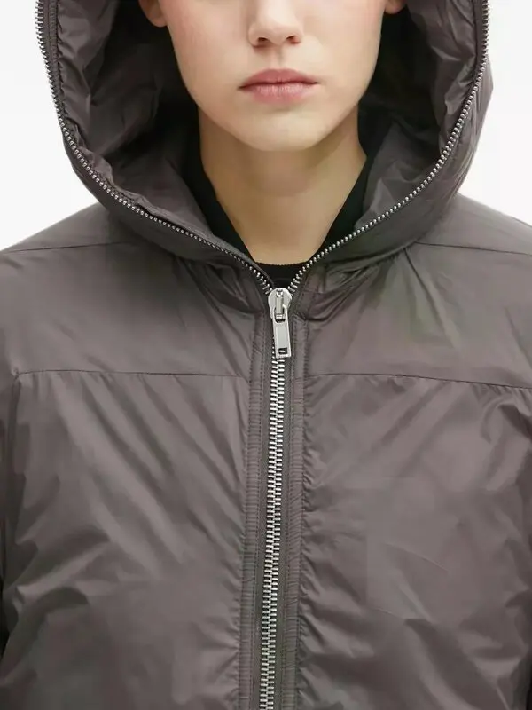 Rick Owens Hooded Zip-up Windbreaker Coat