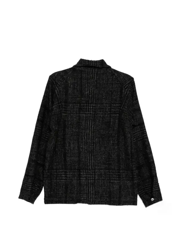MA+ Check-pattern Two-pocket Shirt Jacket