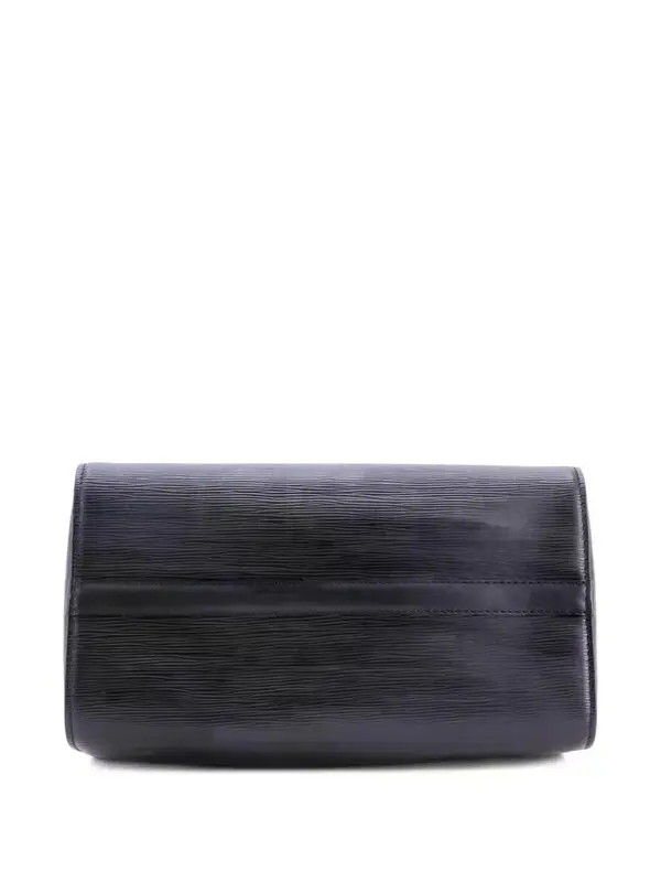 LOUIS VUITTON Speedy Epi Leather Satchel - Black