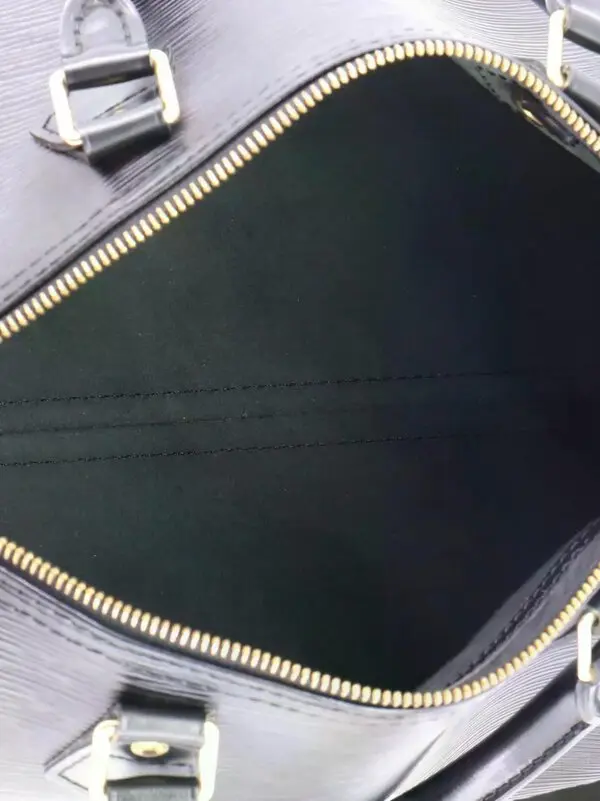 LOUIS VUITTON Speedy Epi Leather Satchel - Black