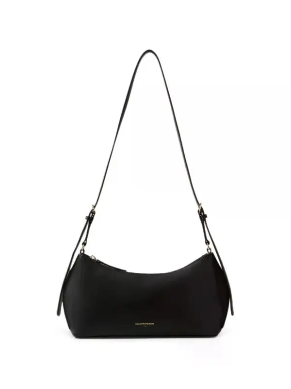 Claudie Pierlot Soft Smooth Leather Shoulder Bag - Black