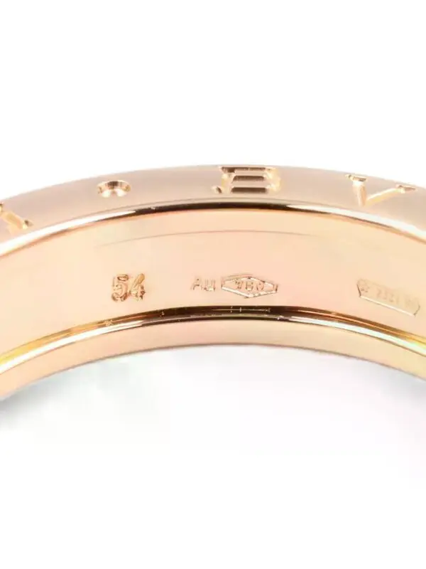 BVLGARI 18k Rose Gold B.zero1 Spiral Ring