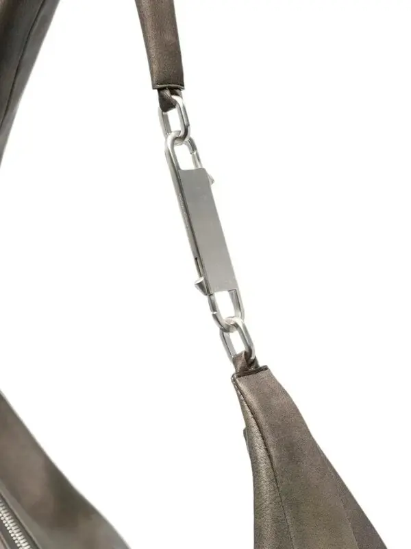 Rick Owens Gemini Oversized Grained-leather Shoulder Bag
