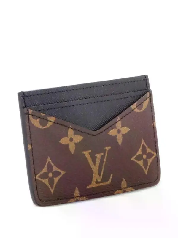 LOUIS VUITTON Neo Macassar Monogram Canvas Card Holder - Black