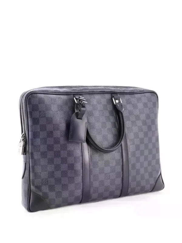 LOUIS VUITTON Porte-documents Voyage Briefcase Damier Graphite Business Bag