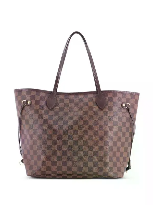 LOUIS VUITTON Neverfull Mm Damier Tote Bag - Brown