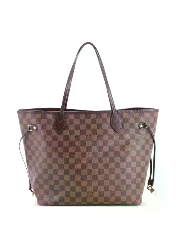 LOUIS VUITTON Neverfull Mm Damier Tote Bag - Brown