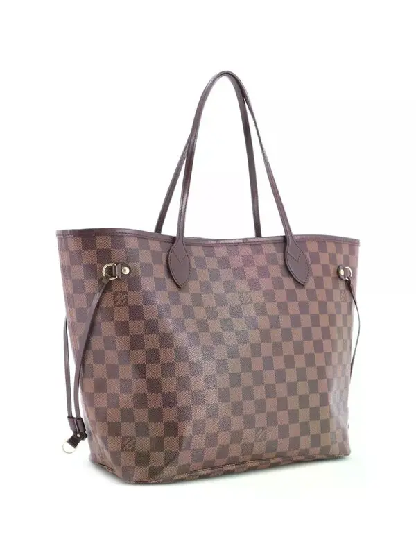 LOUIS VUITTON Neverfull Mm Damier Tote Bag - Brown