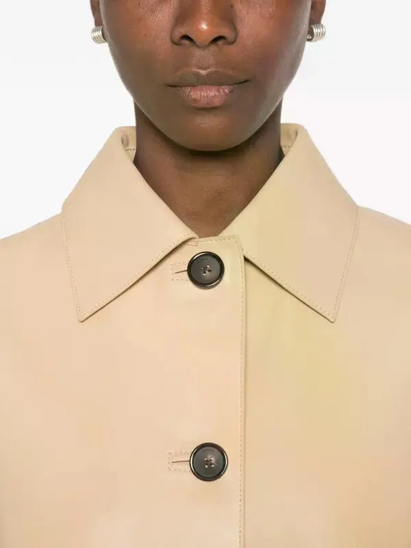 TOTEME Button-up Leather Jacket