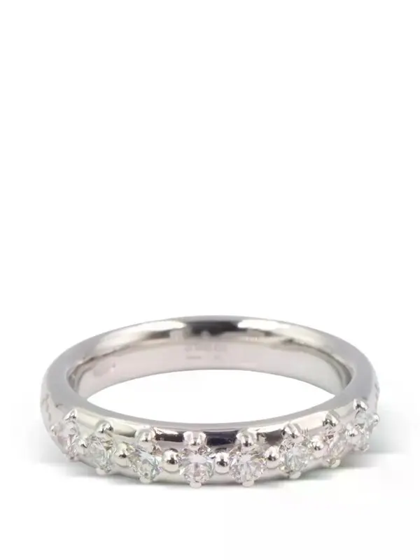 Gucci 18k White Gold Diamantissima Diamond Ring - Silver