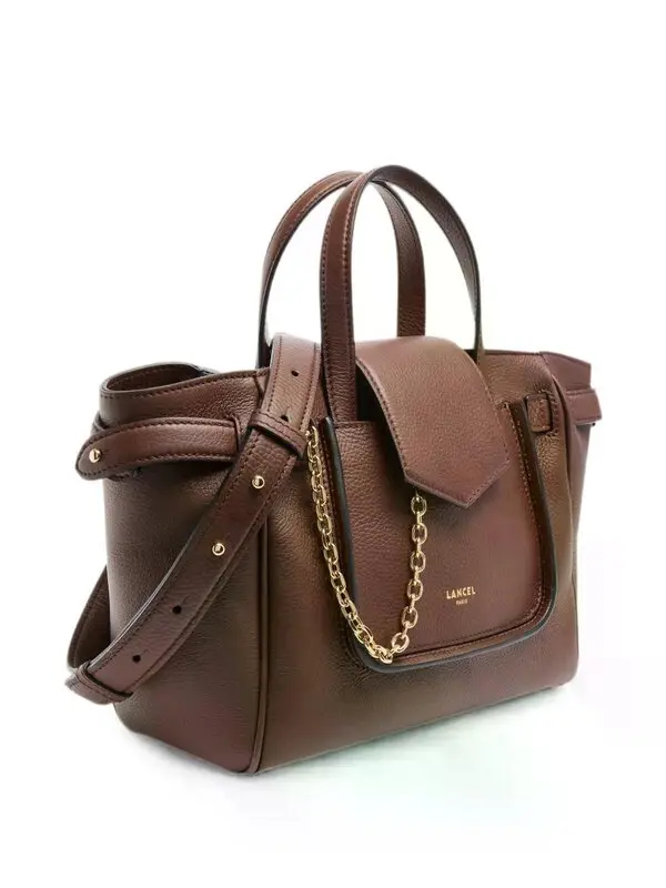 LANCEL Grained Leather Handbag