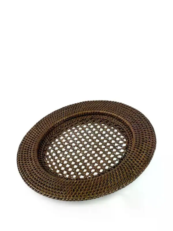 LA PORCELLANA BIANCA Botanio Interwoven Charger Plates - Brown
