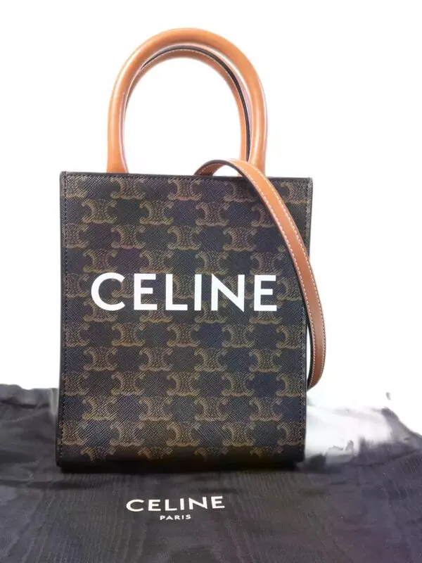 Celine Triomphe Logo Tote Bag