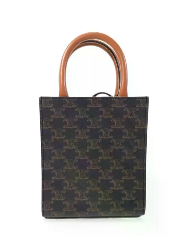 Celine Triomphe Logo Tote Bag - Brown