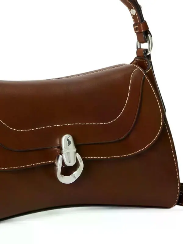 Polo Ralph Lauren Calf Leather Top Handle Bag