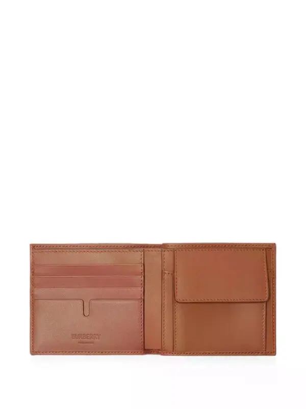 Burberry Check Bifold Coin Wallet