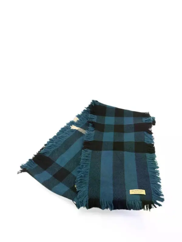 Burberry Check Fringed Scarf
