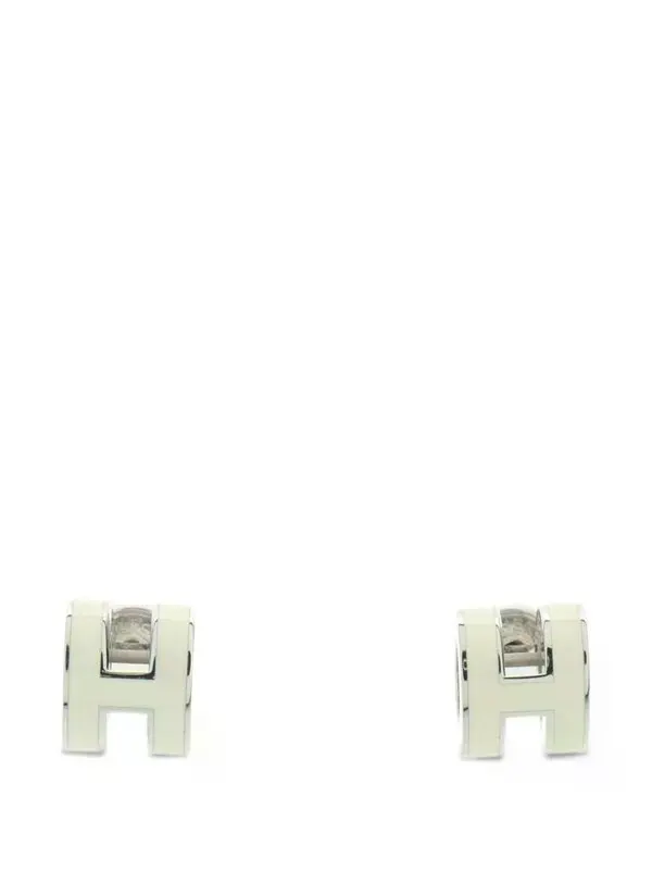 Hermès Mini Pop H Earrings - Silver