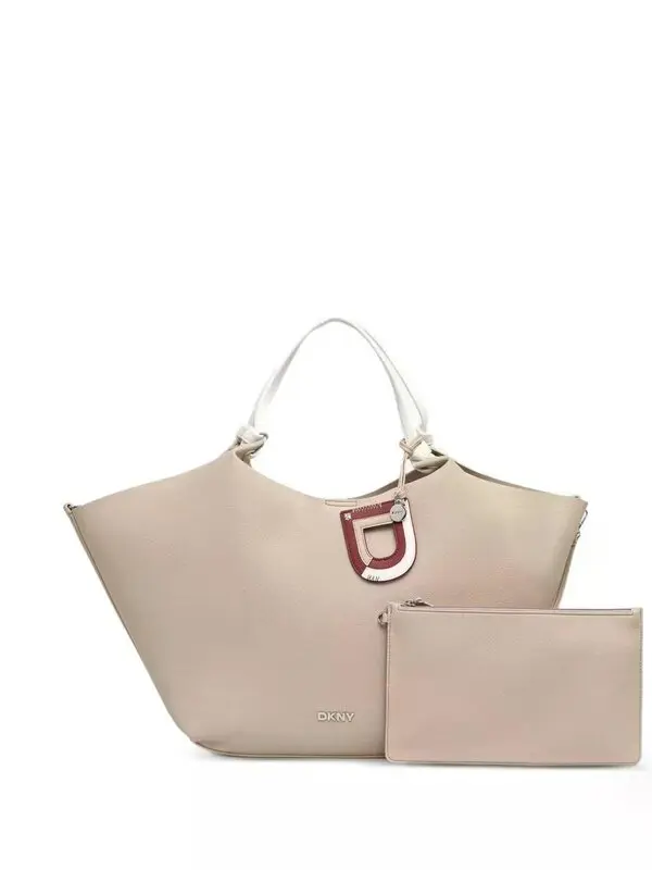 Dkny Paula Logo-plaque Tote Bag - Neutrals