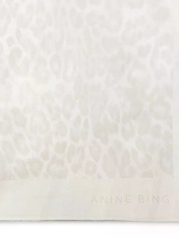 ANINE BING York Leopard-print Scarf