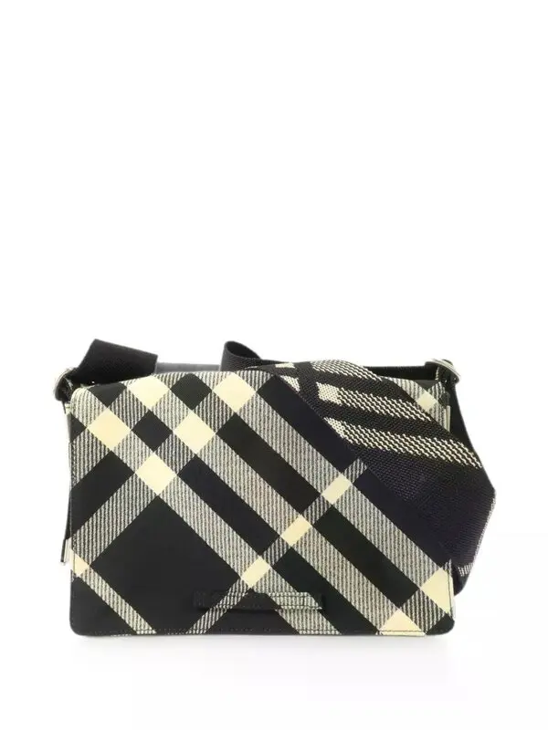 Burberry Plaid Pattern Crossbody Bag