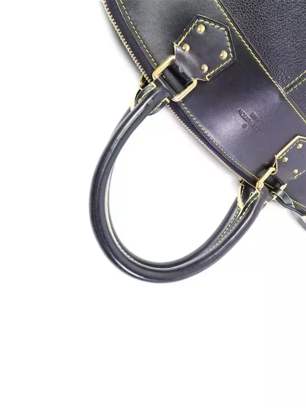 LOUIS VUITTON Lockit Pm Leather Tote Bag - Black