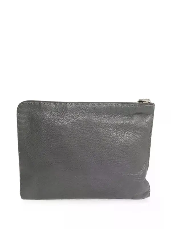 Fendi Selleria Leather Clutch Bag