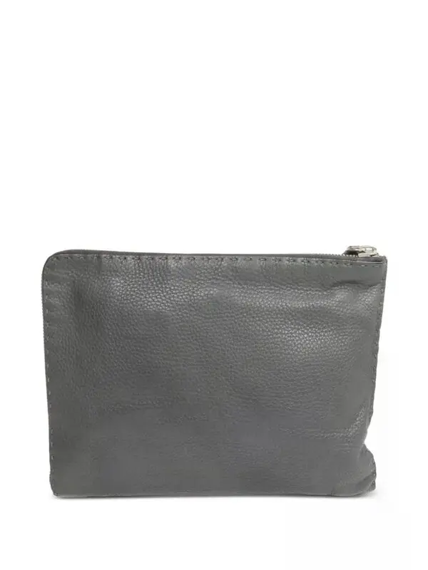 Fendi Selleria Leather Clutch Bag